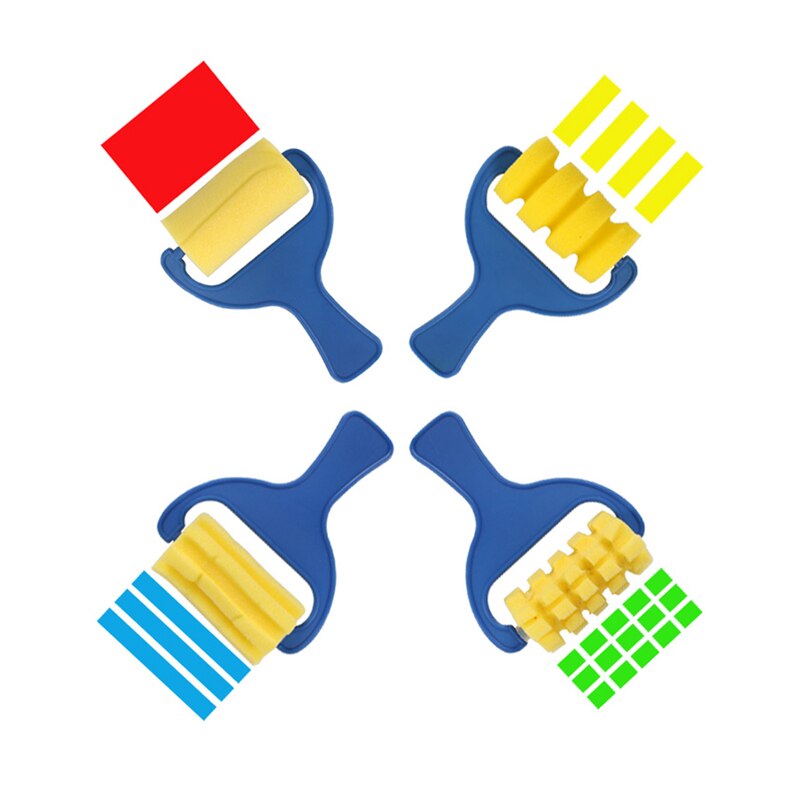 4Pcs Sponge Paint Roller DIY Kid Child Painting To... – Grandado