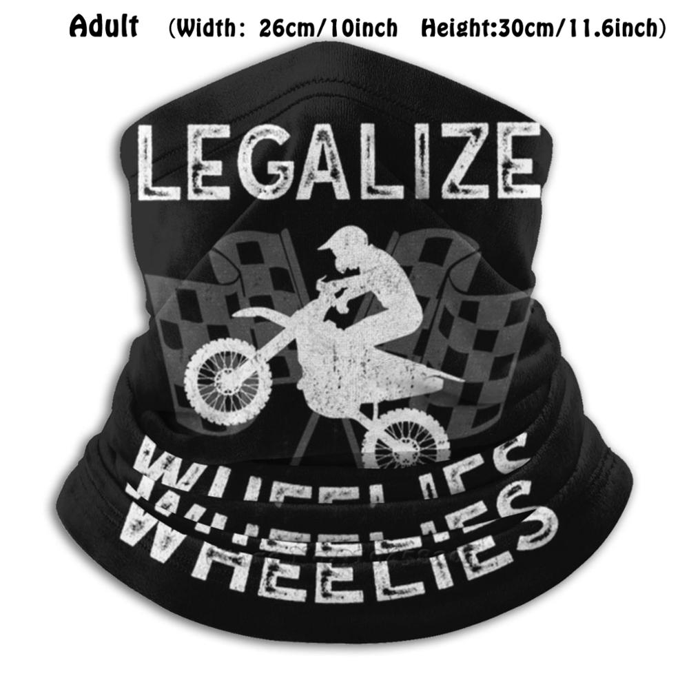 Legalize Wheelies Motorcycle Dirtbike Bandana Scar... – Grandado