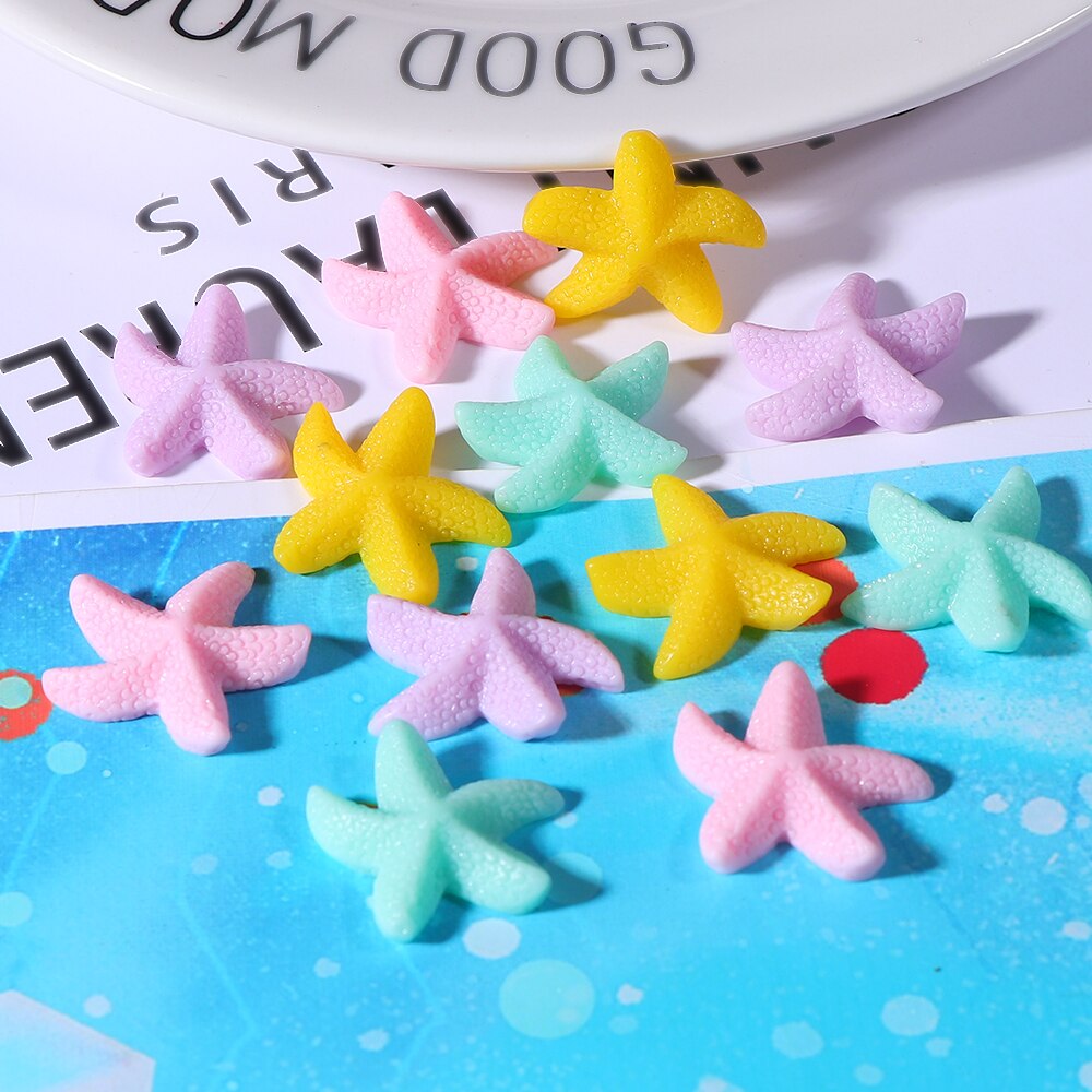 20 Stuks Resin Schattige Glitter Zeester Ambachten... – Grandado