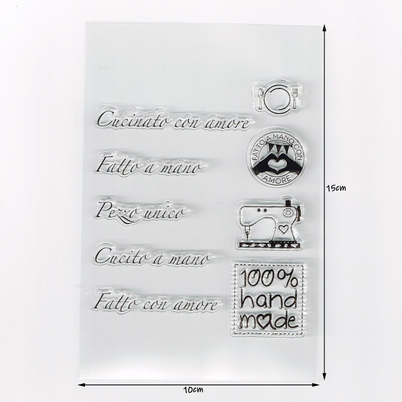 Italian Handmade Icon Stamps Clear Silicone Rubber... – Grandado