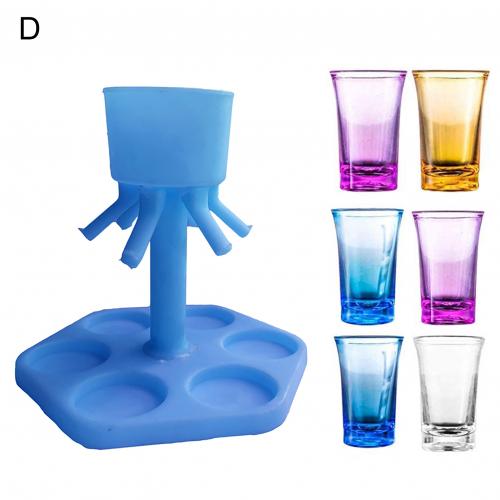 Zeshoekige 6 Shot Glas Cocktail Dispenser Revolvin... – Vicedeal