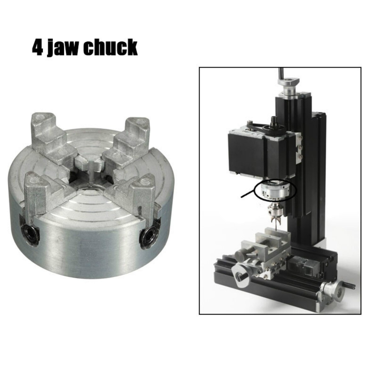 4 Jaws Self Centering Latte Chuck Manual Chuck 4-j... – Vicedeal