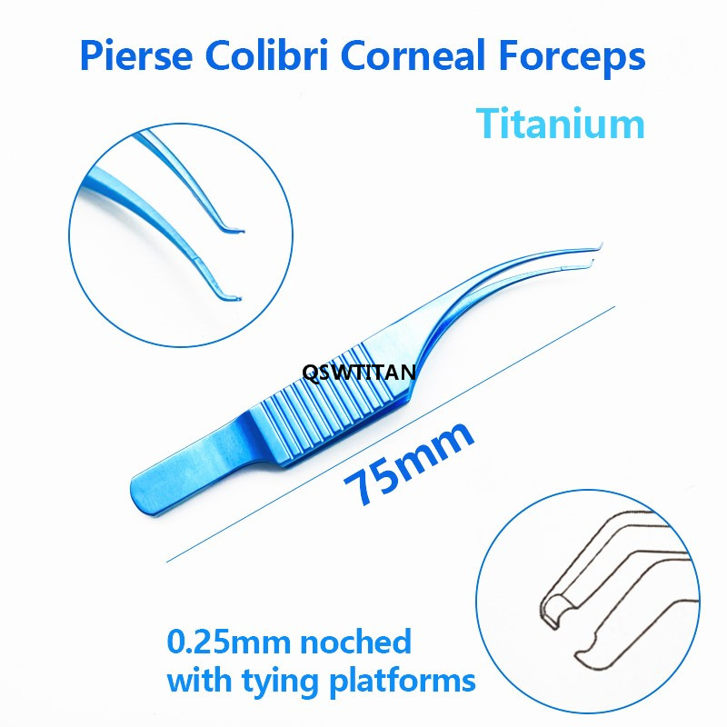 Titanium Pierse Colibri Corneal Forceps with Notch... – Vicedeal