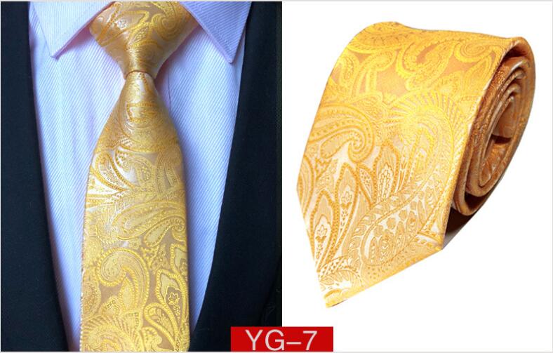 Mens Ties Classic Skinny Cashew Pattern Floral Tie... – Grandado