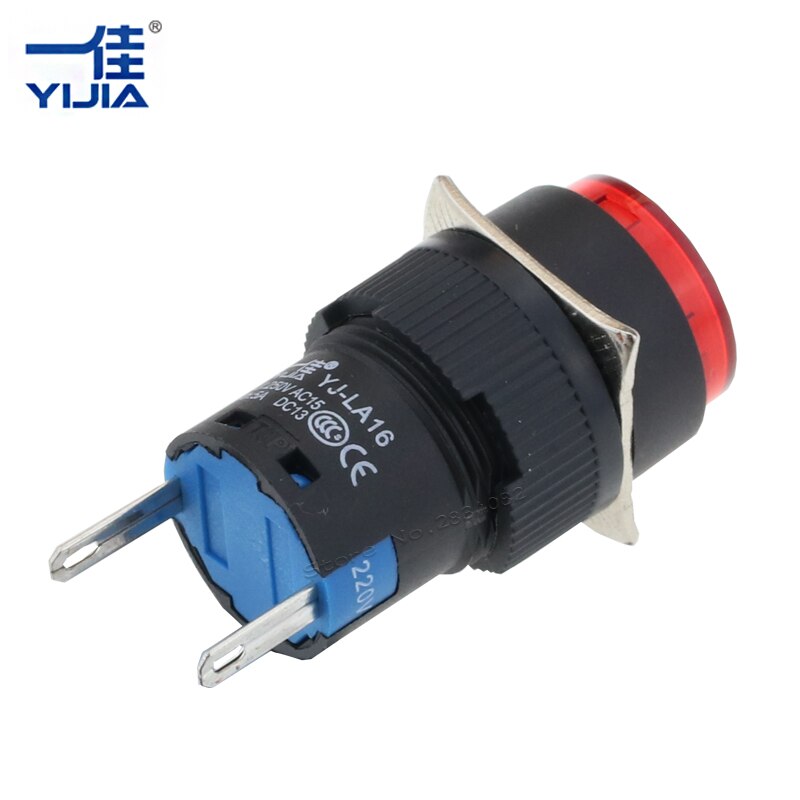 LED Lamp 16mm Indicator Panel Mount two pins signa... – Vicedeal