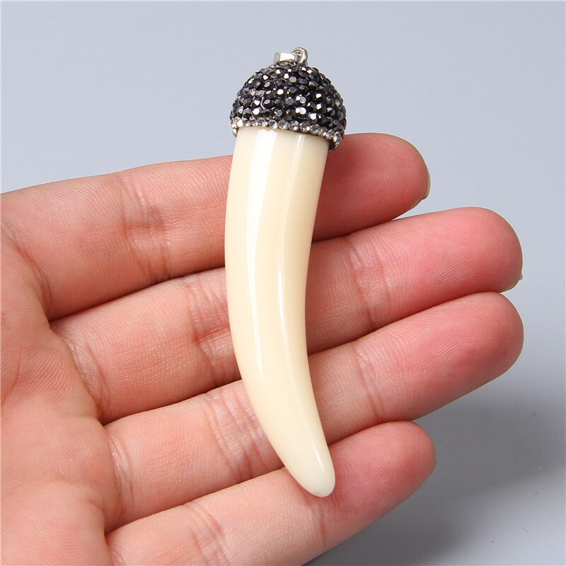 Vintage Etnische Bull Schedel Koe Bone Hanger Tand... – Grandado