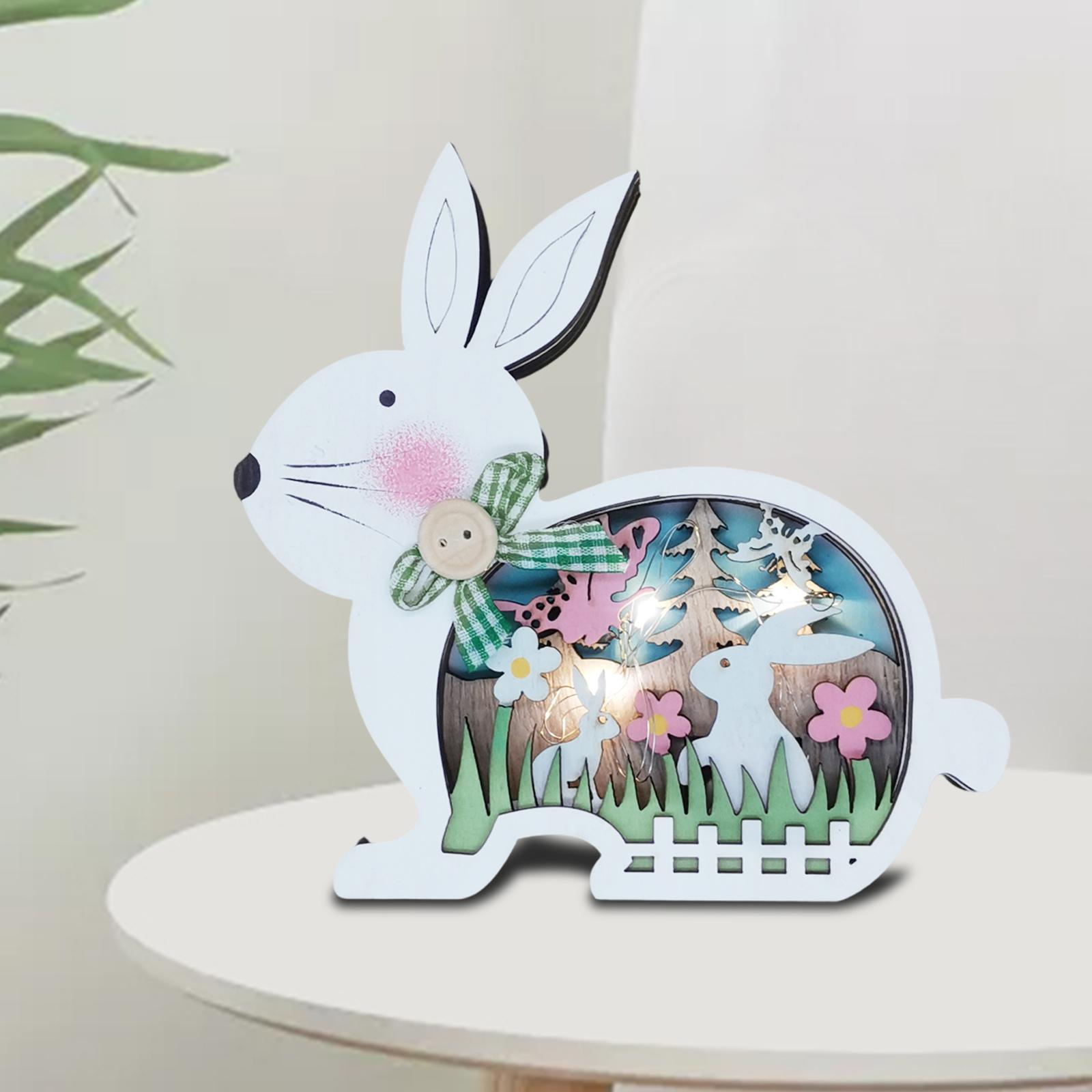 Cute Easter Bunny LED Light Wood Nightlight for Ki... – Grandado