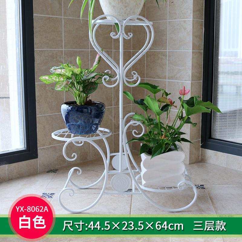 Prateleira de flor de ferro varanda vaso de flores... – Vicedeal