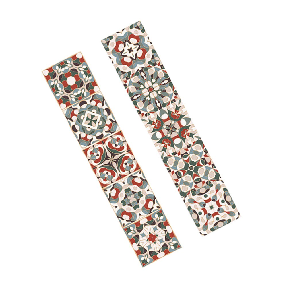 Baroque Style Wall Stickers Red and Green Wallpape... – Vicedeal