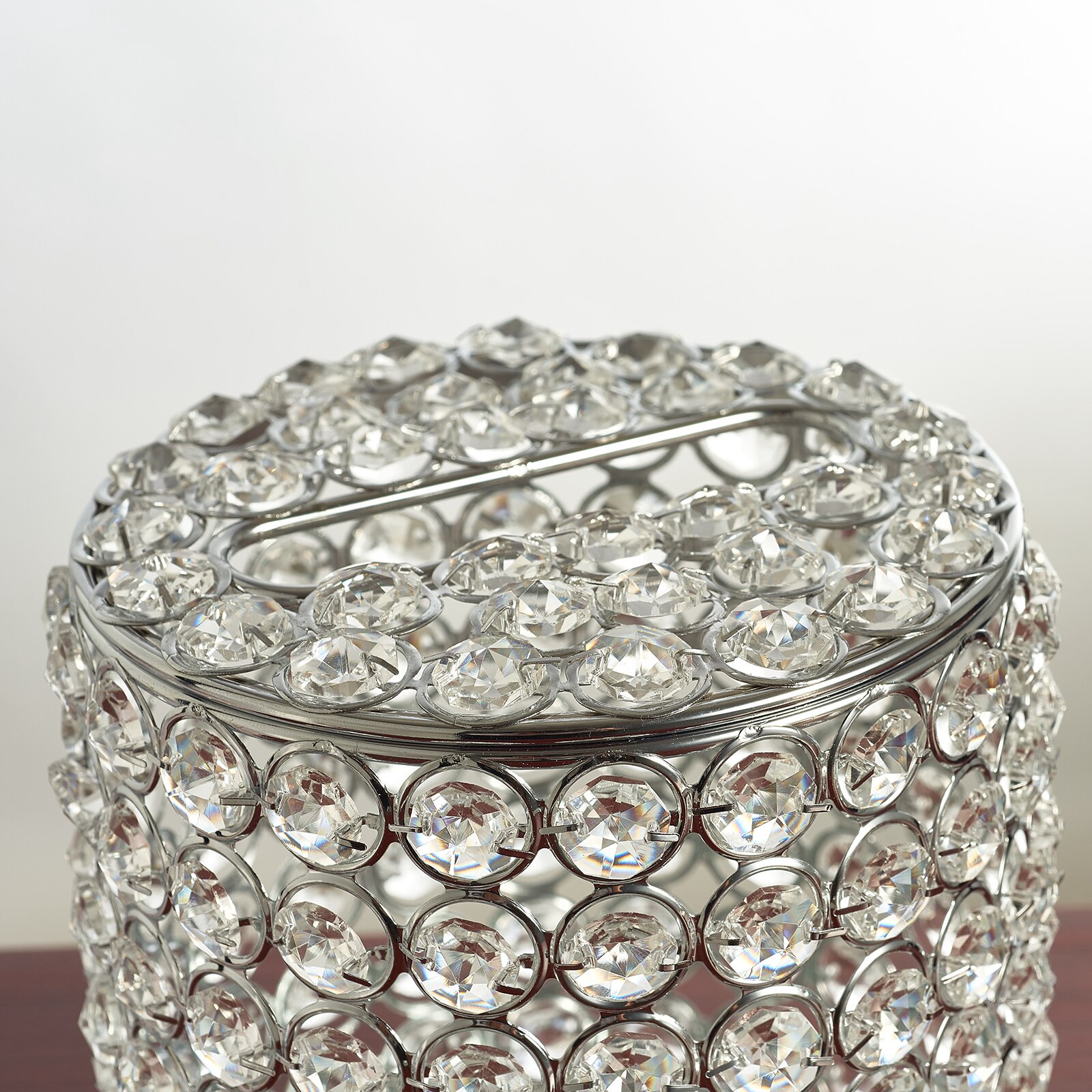 Bling Bling Crystal Tissue Box Round Napkin Holder... – Grandado