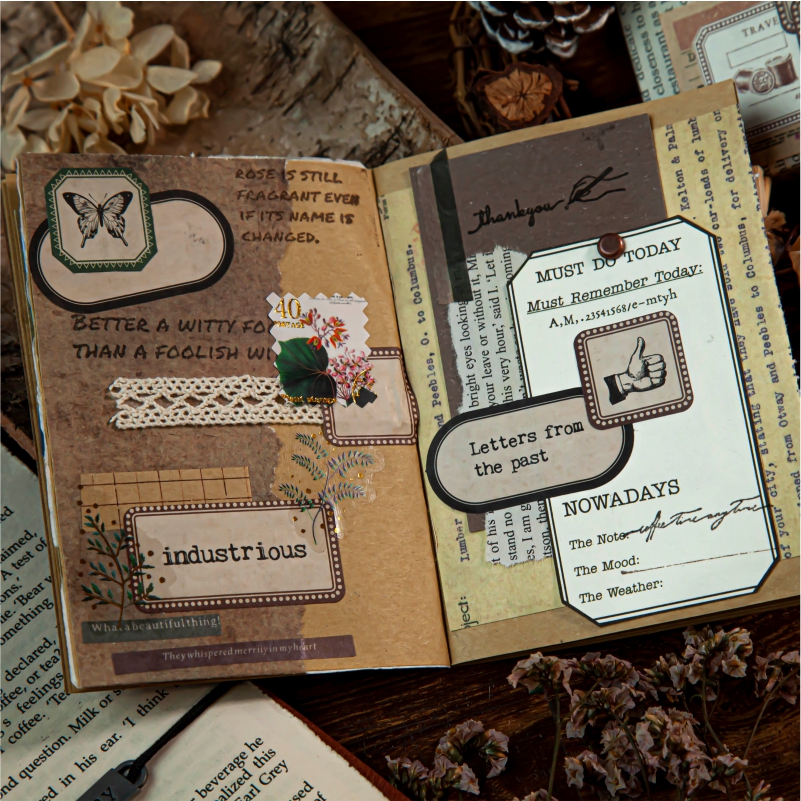 50Pcs/Bag Vintage Number Letter Labels Paper Stick... – Vicedeal