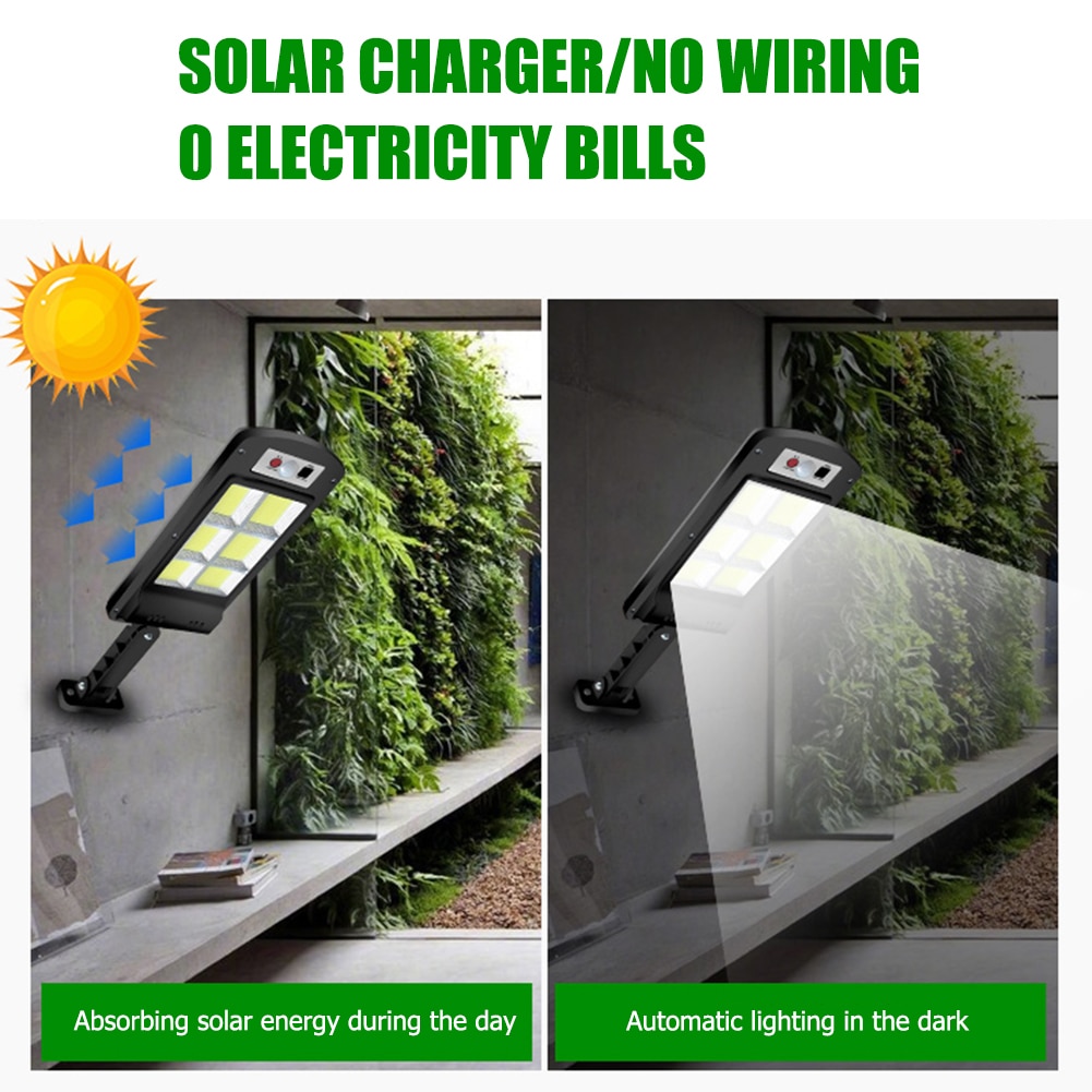 Waterproof Solar COB Light Motion Sensor Light Rem... – Vicedeal
