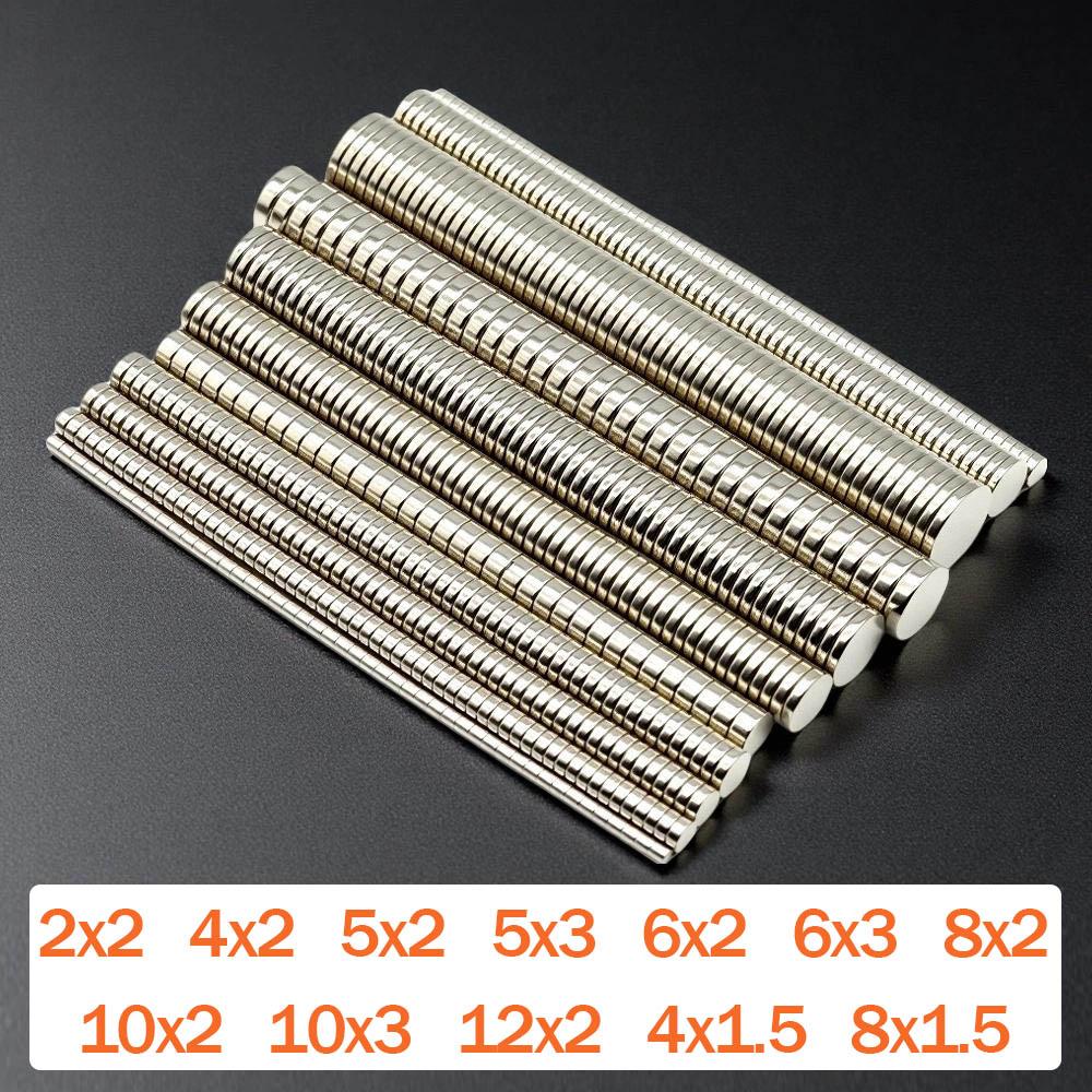 2x2,4x2-12x2MM Round small magnets, for DIY, Offic... – Grandado