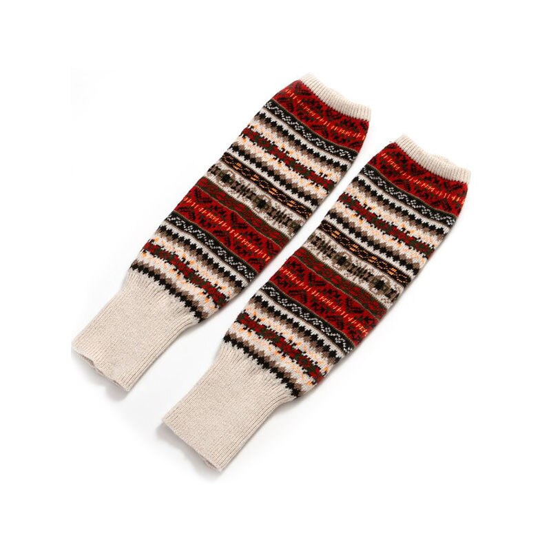 1 Pair Winter Over Knee Long Knit Cover Crochet Le... – Grandado