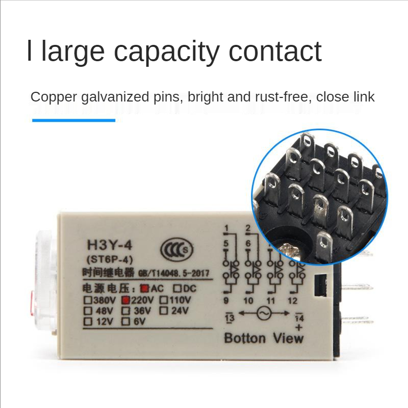 12VAC/VDC Time relay Delay range 0s-60m knob time ... – Grandado