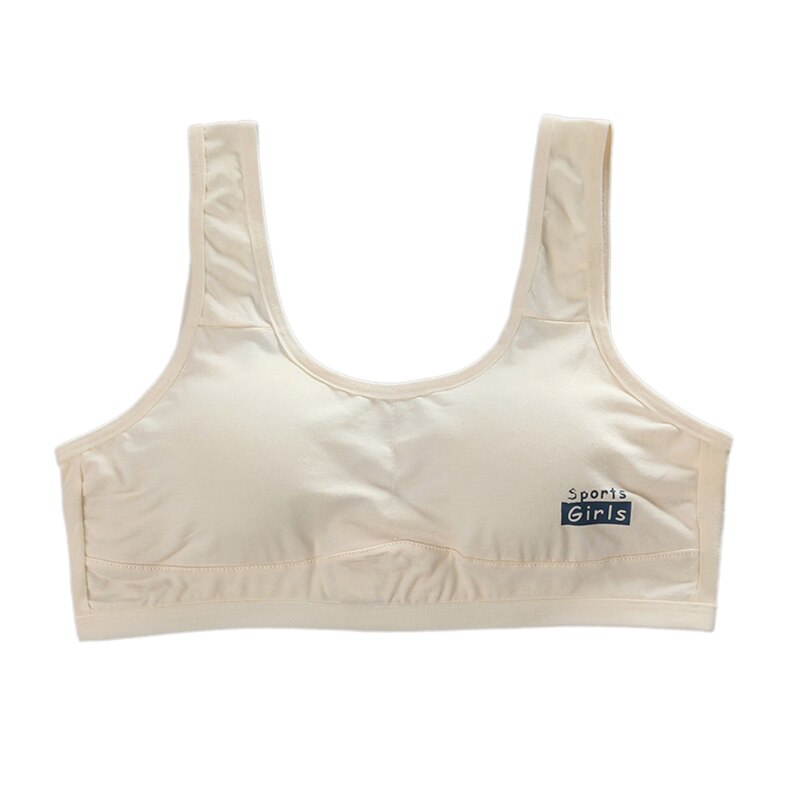 Teen Girls Training Bra with Removable Pad Letters... – Grandado