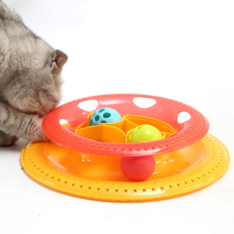 panDaDa Plastic Cat For Food Toys Cat Disc Play Pr... – Grandado