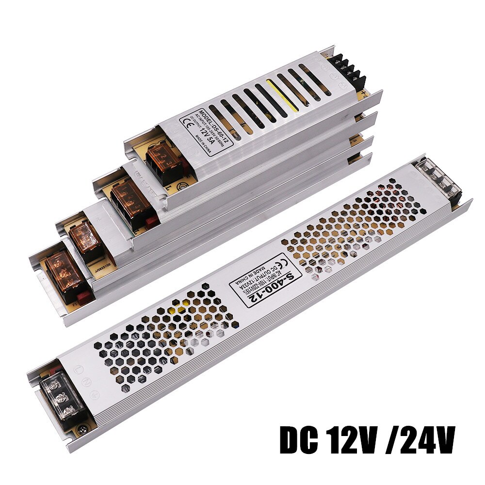 Ultra Dunne Led Voeding Dc 12V 24V Verlichting Tra... – Vicedeal