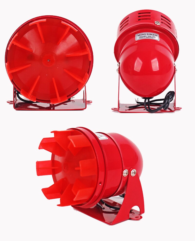 MS190 mini AC 220V 110DB Red Mini Metal Motor Sire... – Vicedeal