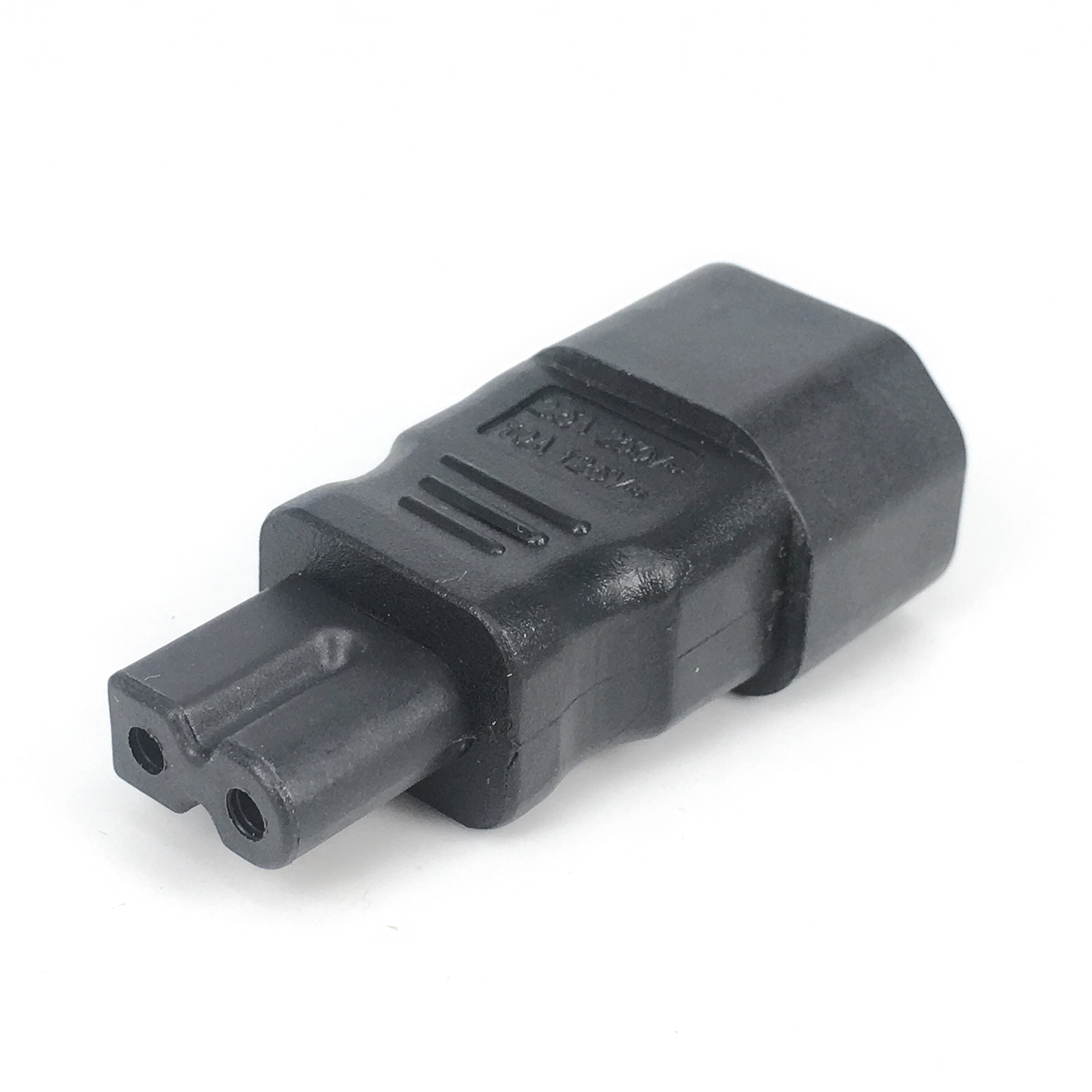 Iec 320 C14 To C7 Polarized Adapter Iec 3pole Mal Grandado