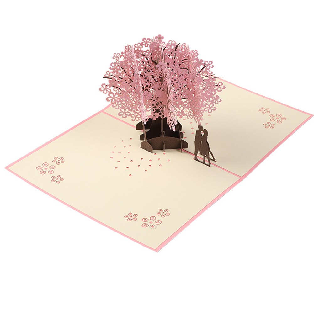 Valentines Day 3D Pop Up Card Cherry Blossom Pop-U... – Grandado