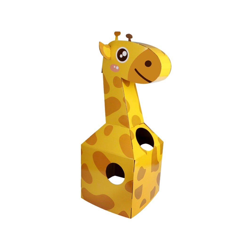 Children's Carton Toy Paper Animal Can Wear DIY To... – Grandado
