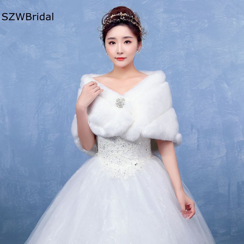 Chal de boda de piel sintética para mujer, chal de... – Grandado