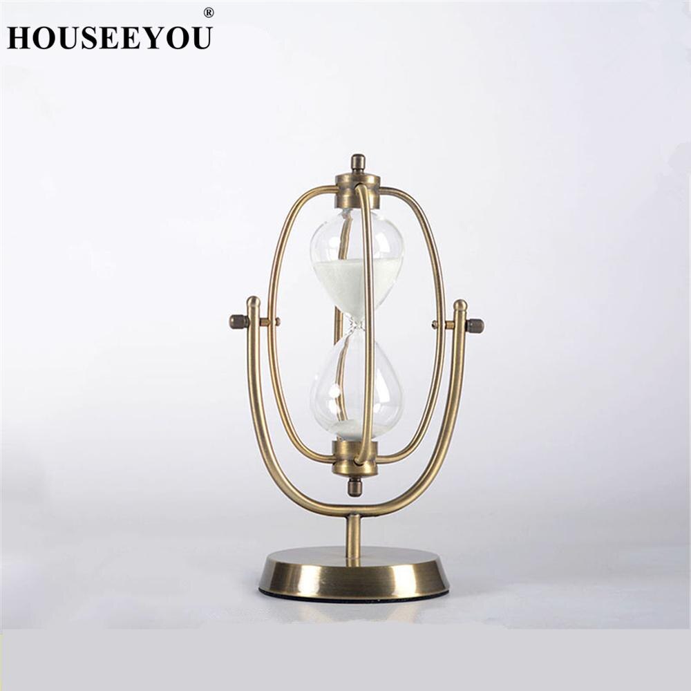 24/32cm Rotating Hourglass Decoration Metal Spinni... – Vicedeal