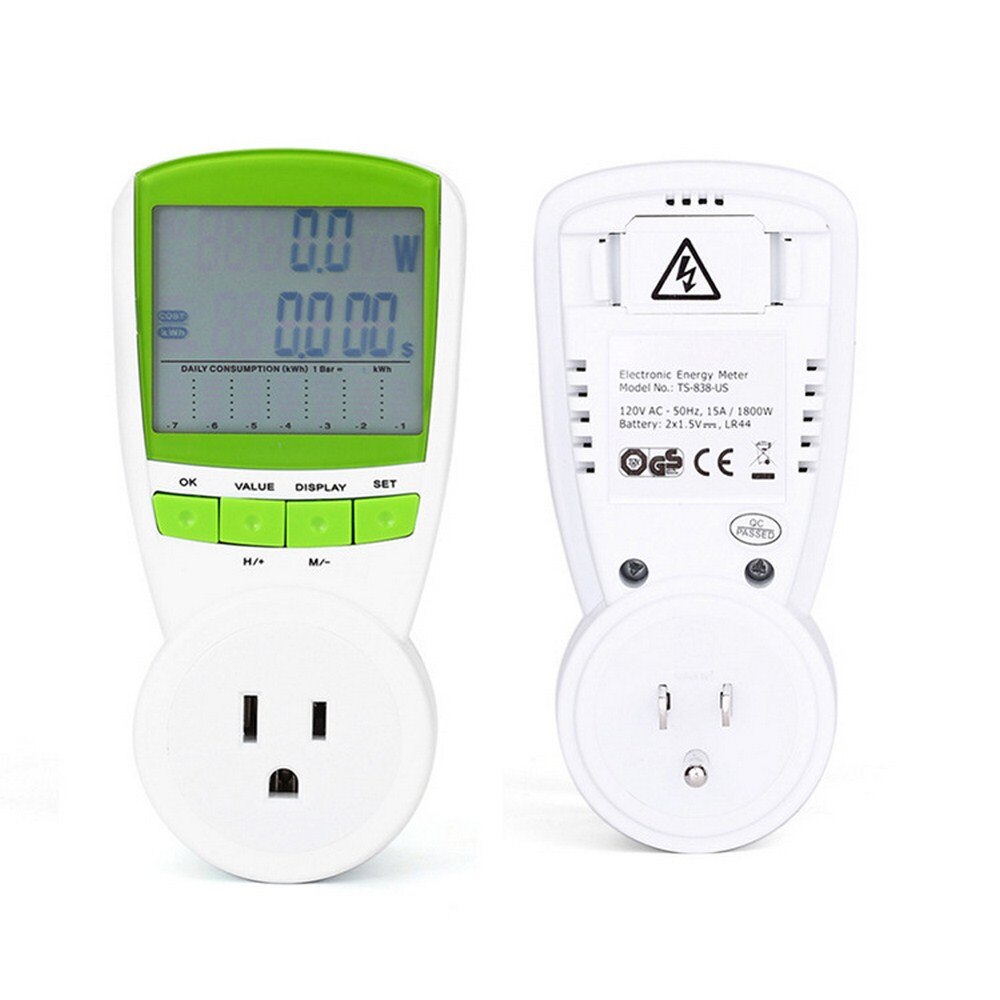 Voltage Current Power Metering Socket 110/240V Ele... – Vicedeal