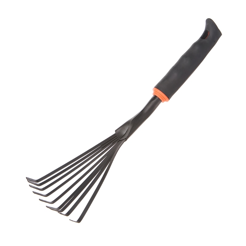 1pc Portable Mini 9 Teeth Steel Rake For Home Gard Vicedeal