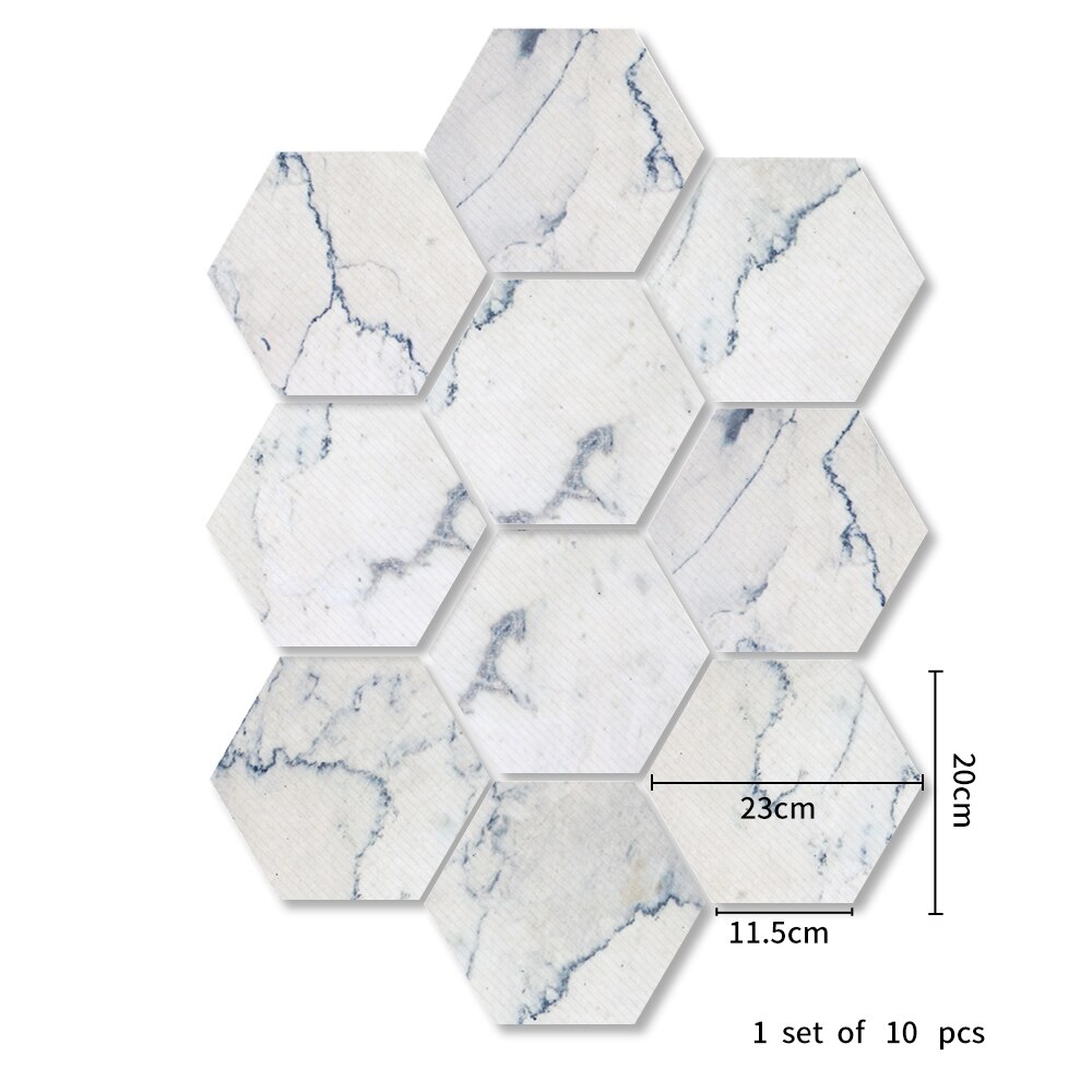 Funlife Hexagon Waterproof Floor Stickers Easy to ... – Grandado