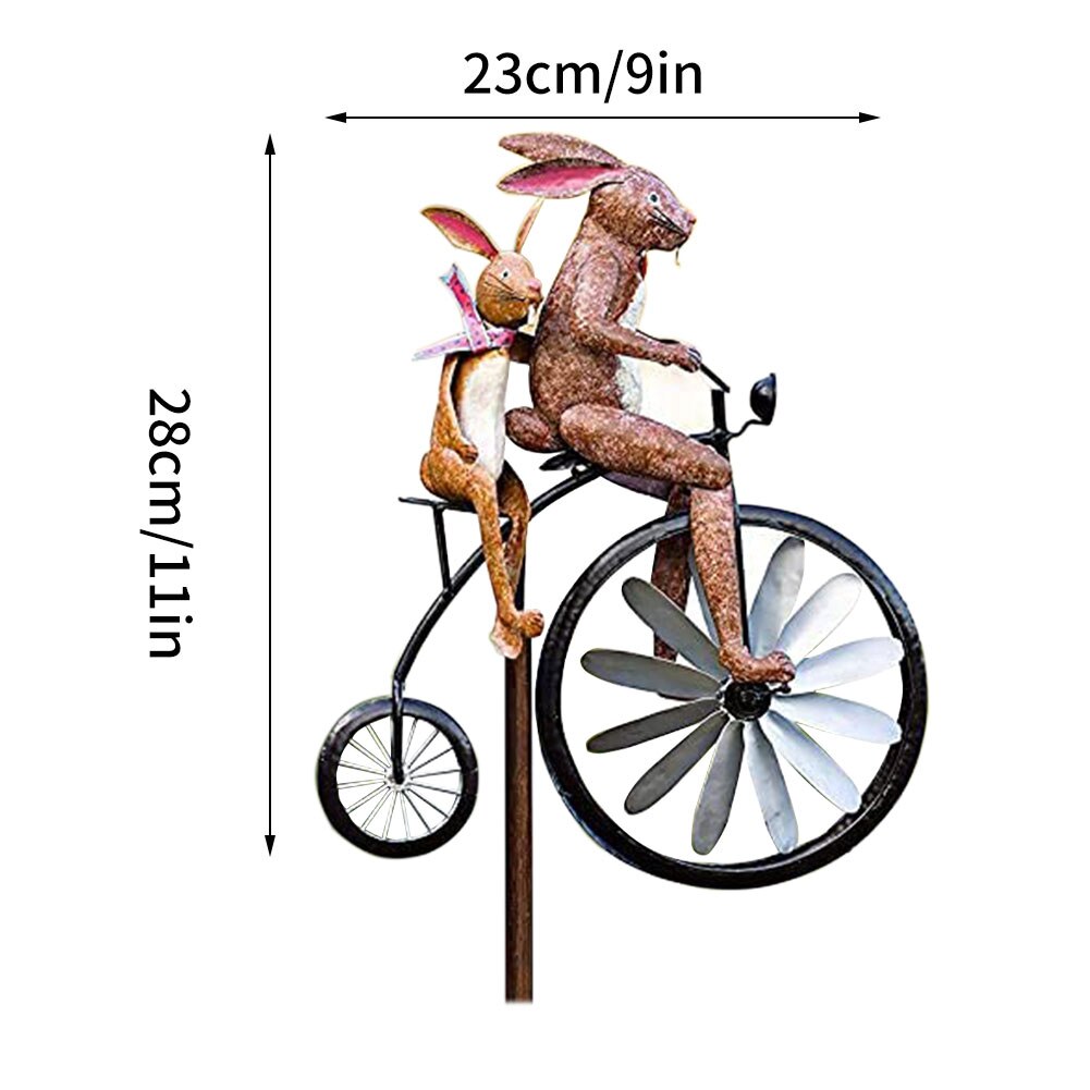 Vélo de jardin en métal Vintage, Spinner à vent, s... – Grandado