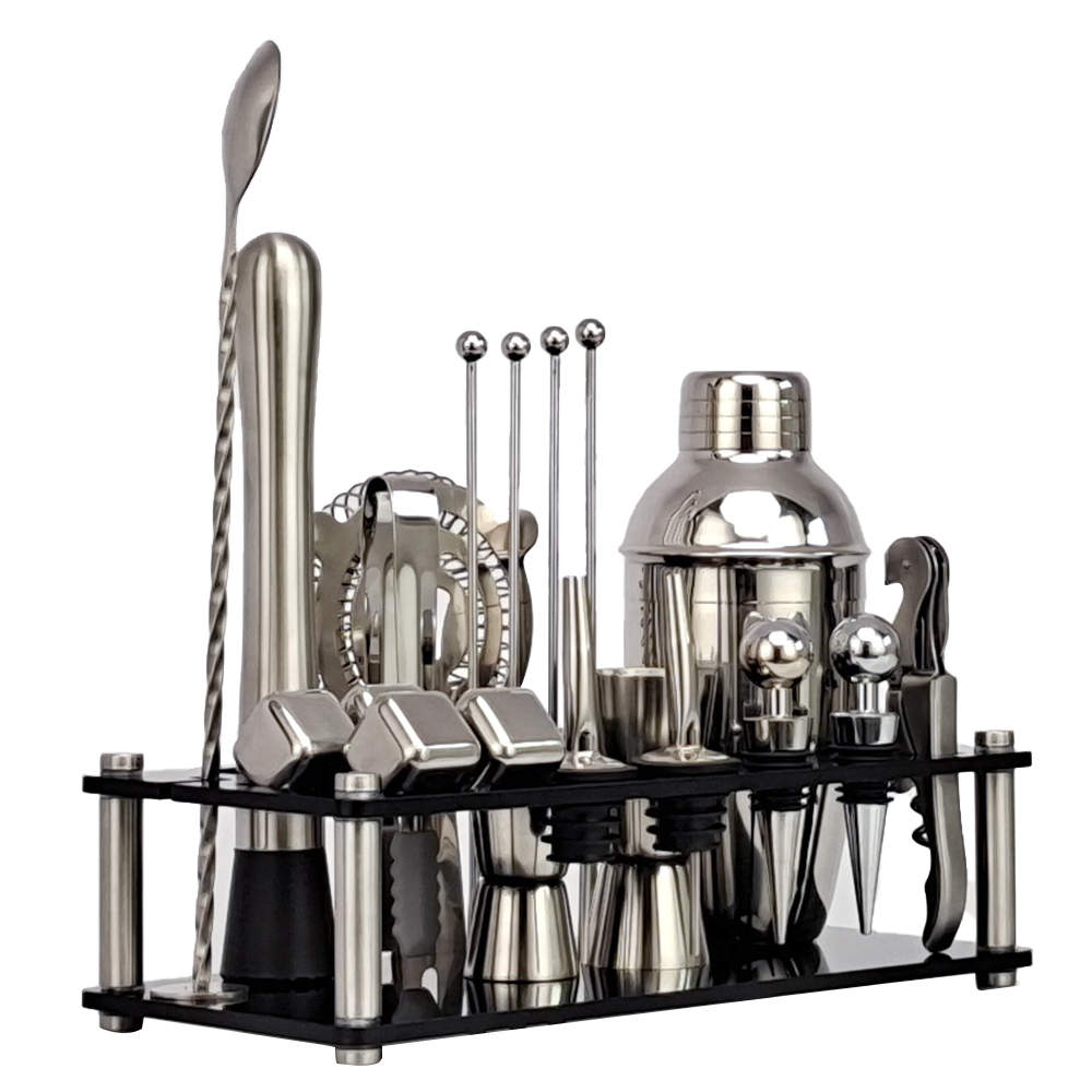 Cocktail Shakers Set 21 Stuk Rvs Barman Kit Met Ac... – Vicedeal