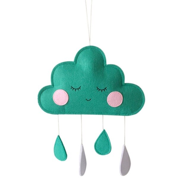 Smiling Clouds Wind Baby Kids Room Nursery Home Cl... – Grandado