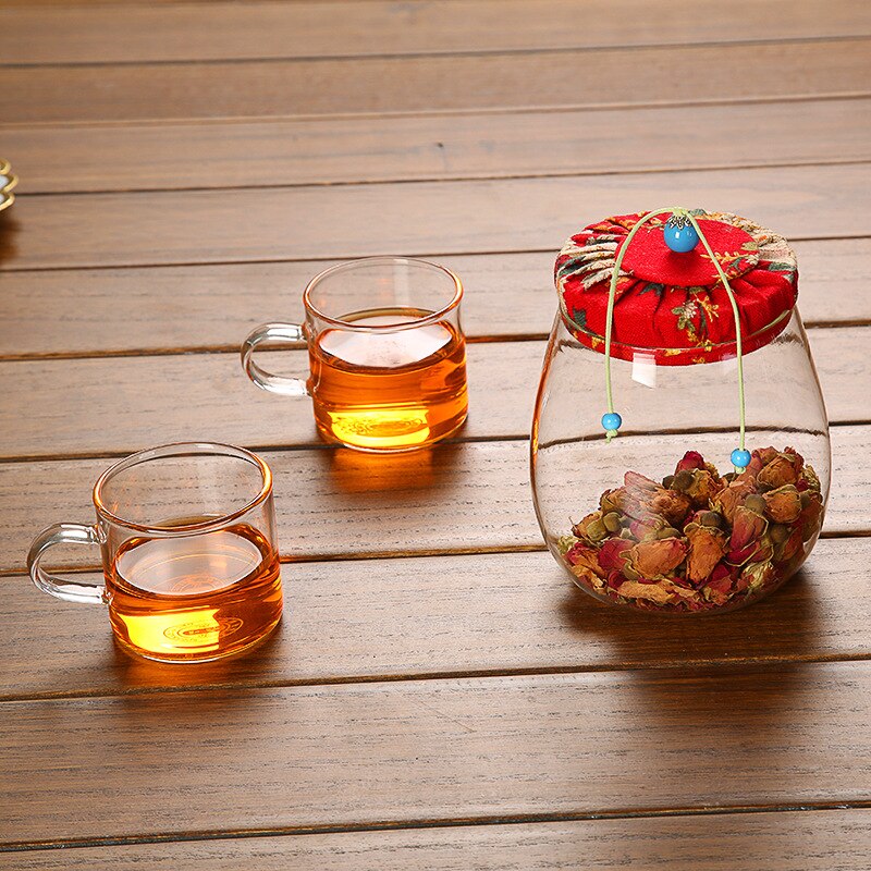 NHM 1 pcs Cork transparent glass tea can sample se... – Vicedeal