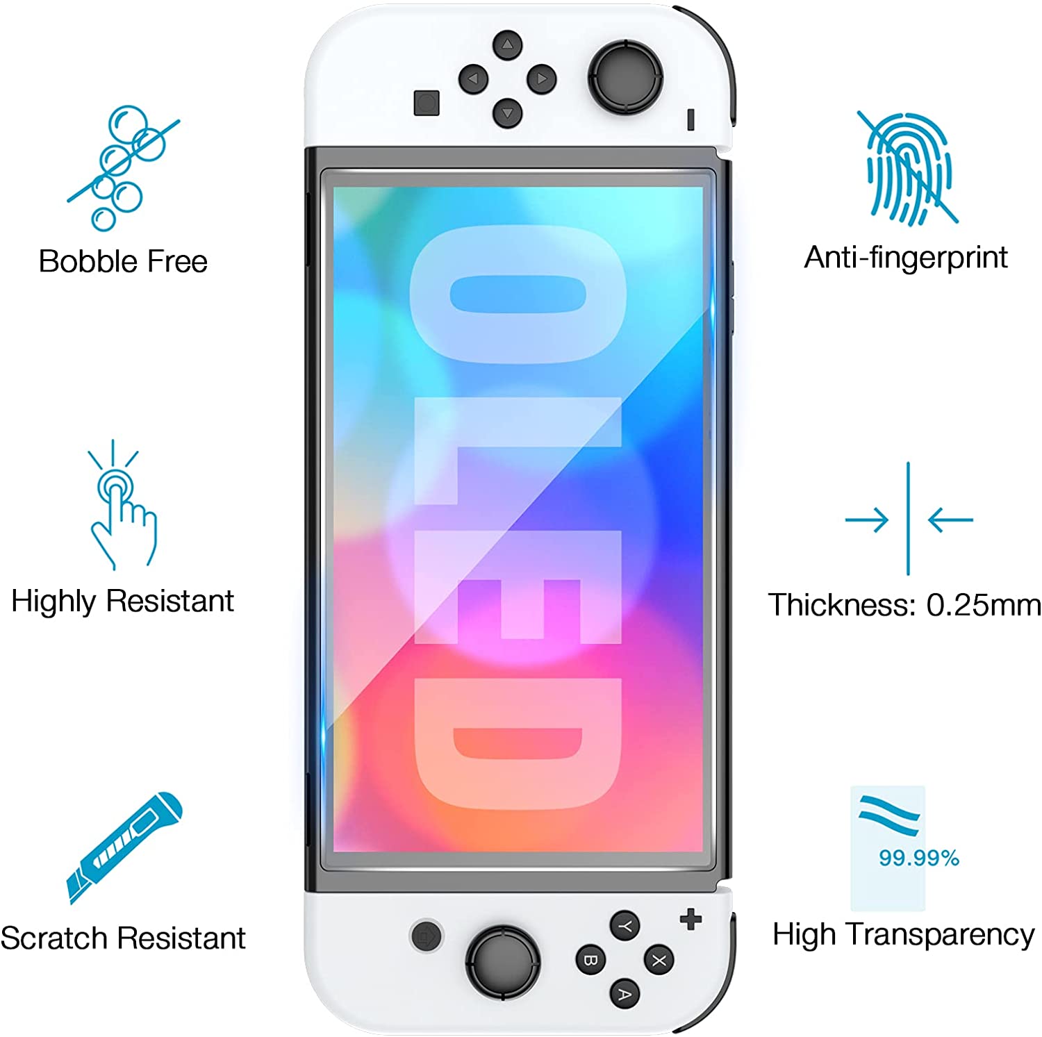 Heystop Screen Protector Voor Nintendo Switch Oled... – Vicedeal