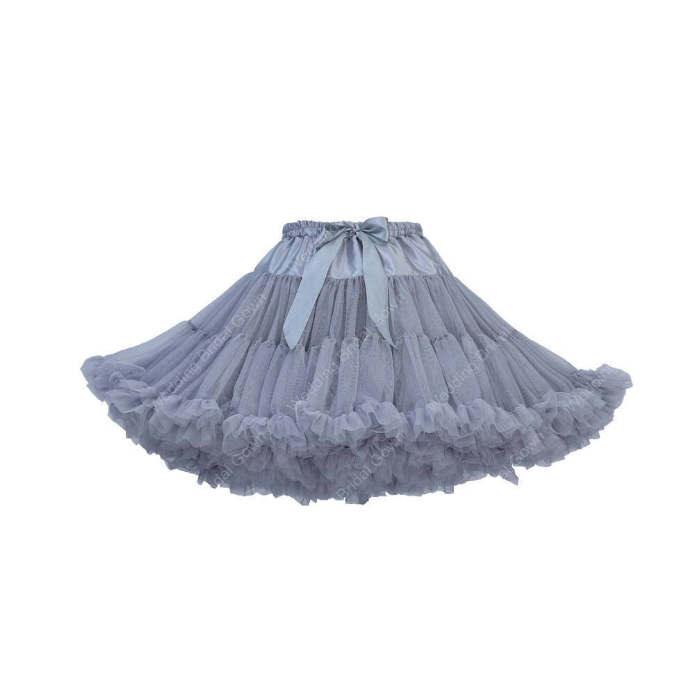 Womens 3-Layered Pleated Tulle Petticoat Tutu Puff... – Grandado