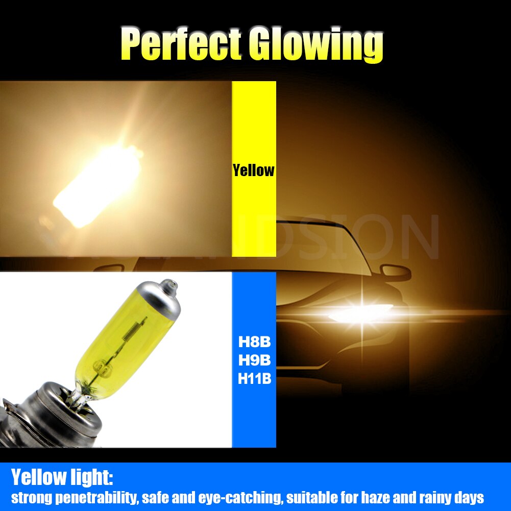 RUIANDSION 2X H8B H9B H11B 35W Car Halogen Headlig... – Grandado