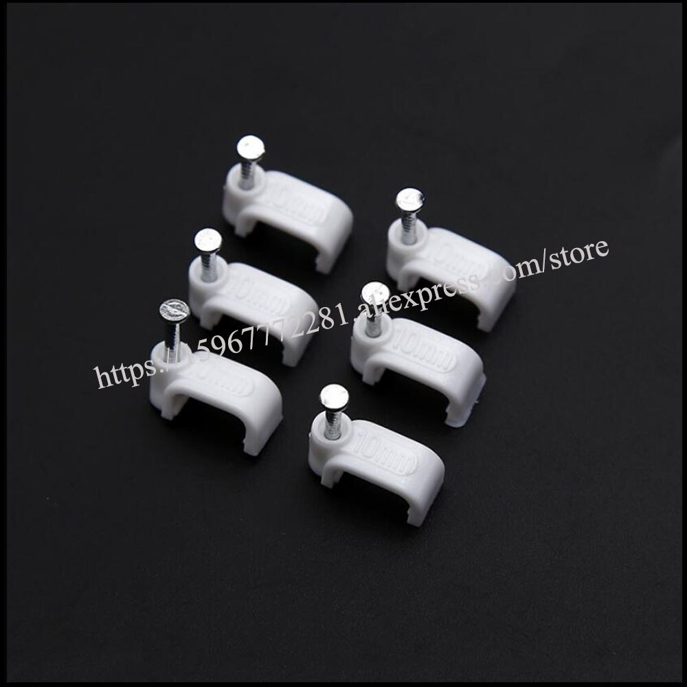 100PCS 6mm PE plastic cable clip Square plastic wi... – Grandado