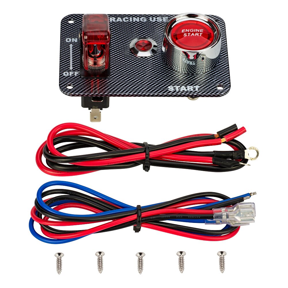 Carbon Fiber 12V Racing Ignition Switch Panel Star... – Vicedeal