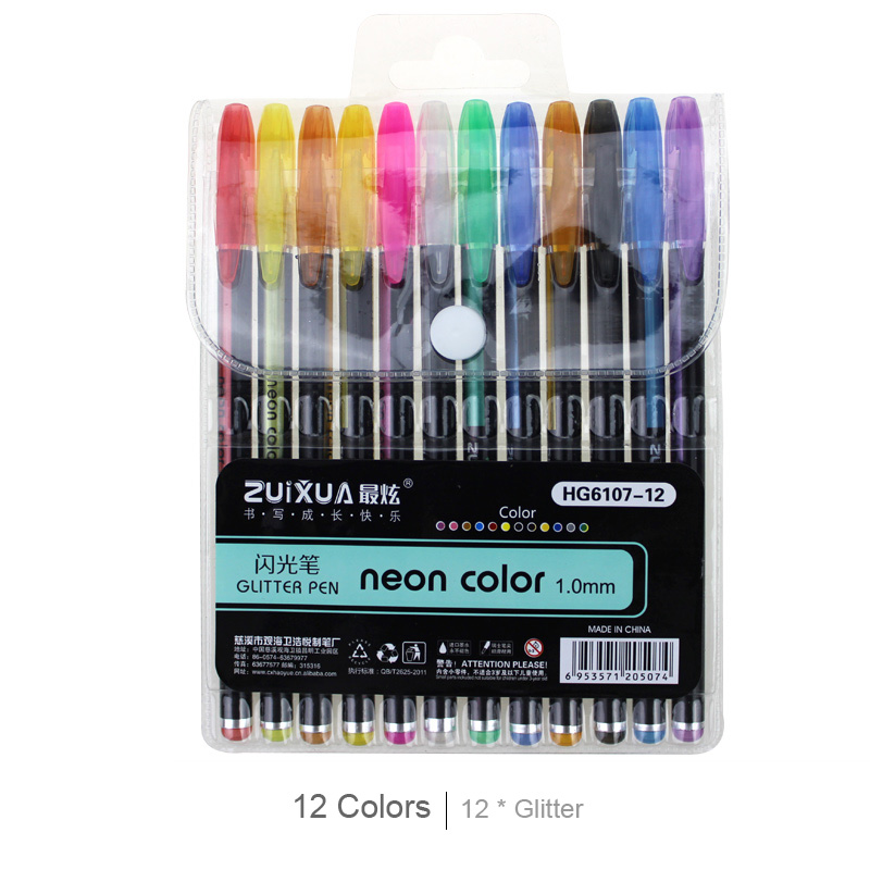 48 Colors Gel Pen Set Drawing Painting Colored Gli... – Vicedeal