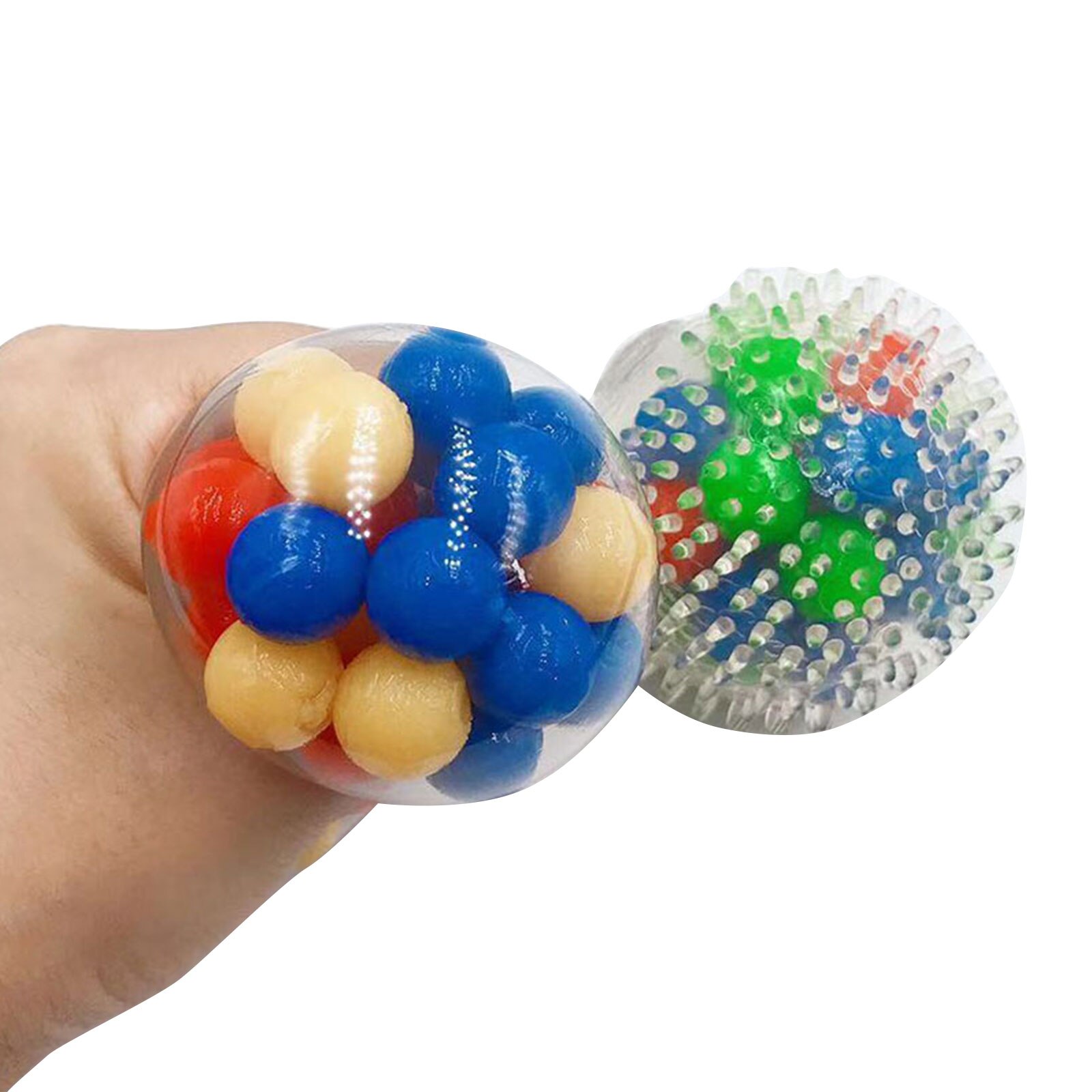 1Pcs Squeeze Ball Toy Colorful Beads Relieve Stres... – Grandado
