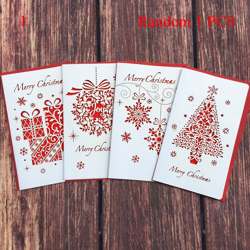 1* Paper Cutting Merry Christmas Cards Folding Xma... – Vicedeal