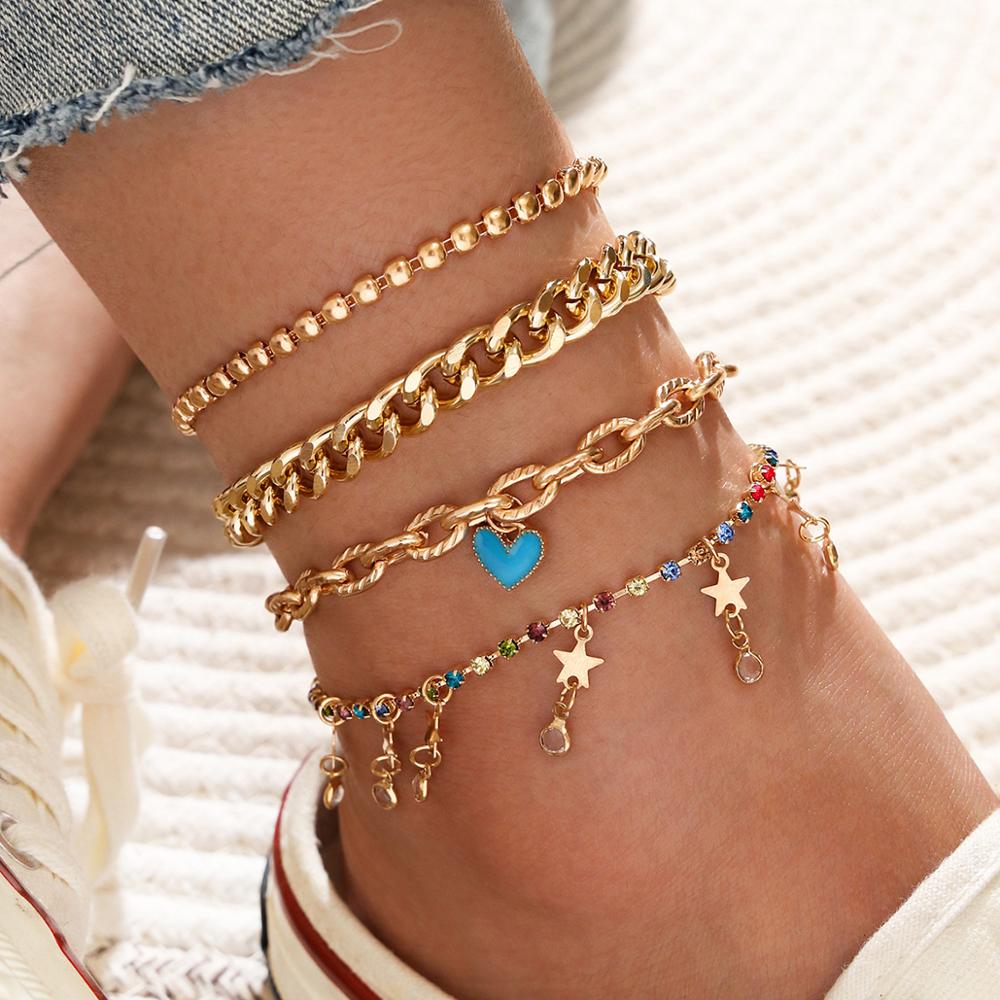DIEZI 6 Style Vintage Bohemian Gold Color Chain An... – Grandado