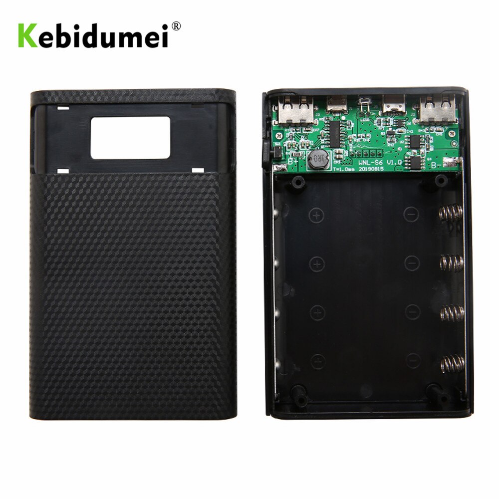kebidumei 5V Dual USB 4X 18650 Power Bank Case Kit... – Grandado