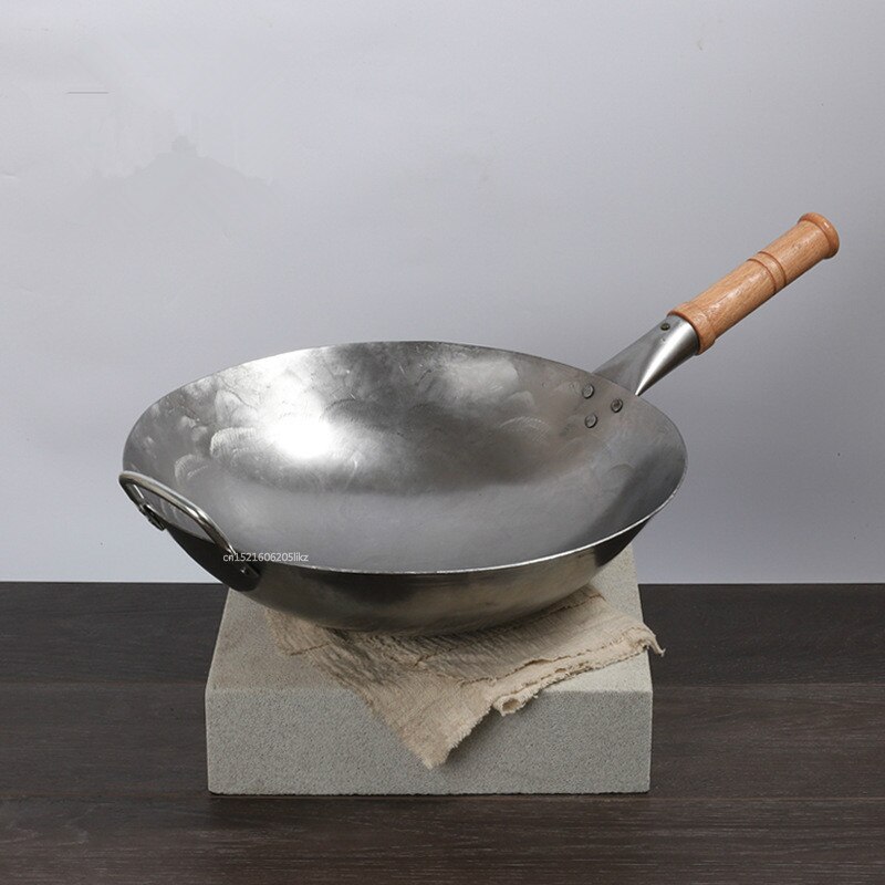 Chinese Iron Wok Traditional Handmade Iron Wok Non... – Vicedeal