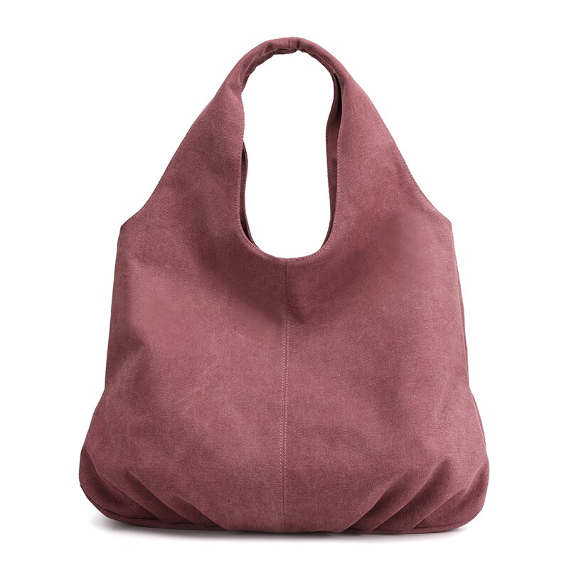Oude Tang Effen Kleur Geplooide Canvas Schoudertas... – Vicedeal