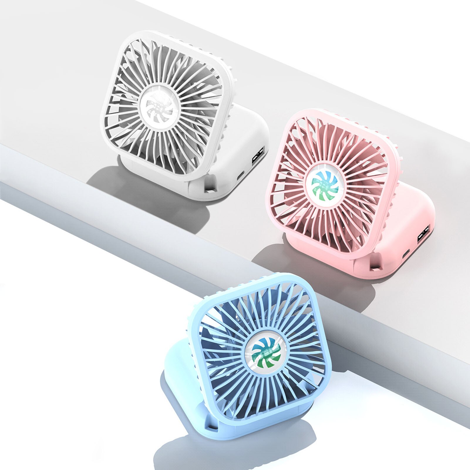 Portable Desktop Fan Handheld Hanging Neck USB Min... – Vicedeal
