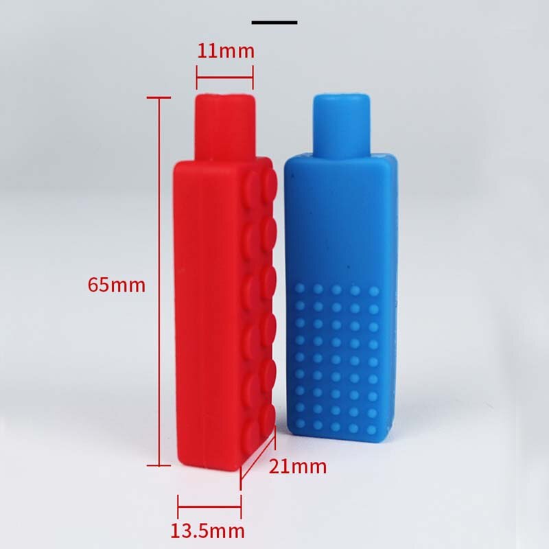 1pc Kids Silicone Teether Chewable Pencil Topper S... – Grandado