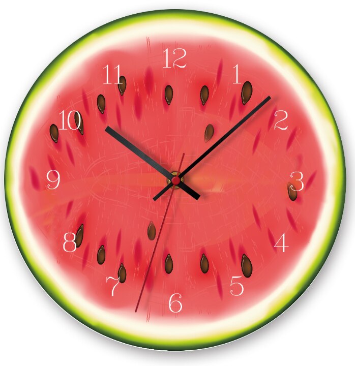 Fruit Wall Clock Lime Modern Kitchen Lemon Clock W... – Vicedeal